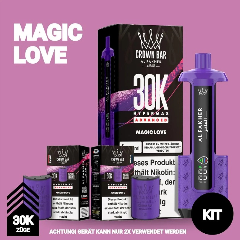 Al Fakher Magic Love - Crown Bar | Hypermax 20K Vape | Shisha-Net.de